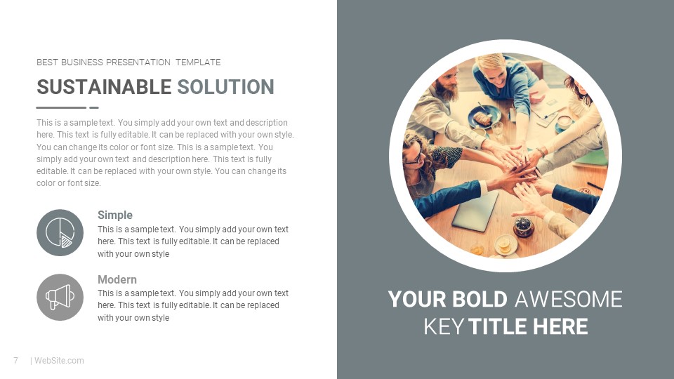 Ultimate Business Solutions PowerPoint Template, Presentation Templates