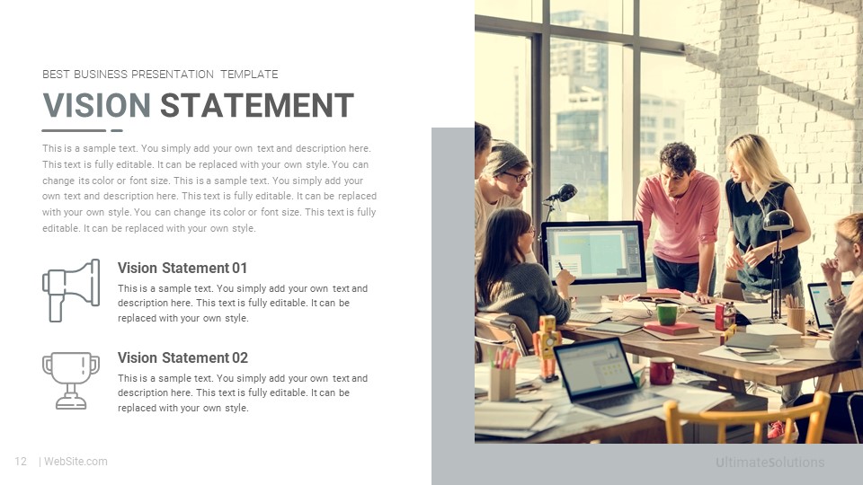 Ultimate Business Solutions PowerPoint Template, Presentation Templates