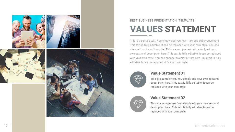 Ultimate Business Solutions PowerPoint Template, Presentation Templates