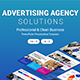 Advertising Agency Solutions PowerPoint Template, Presentation Templates