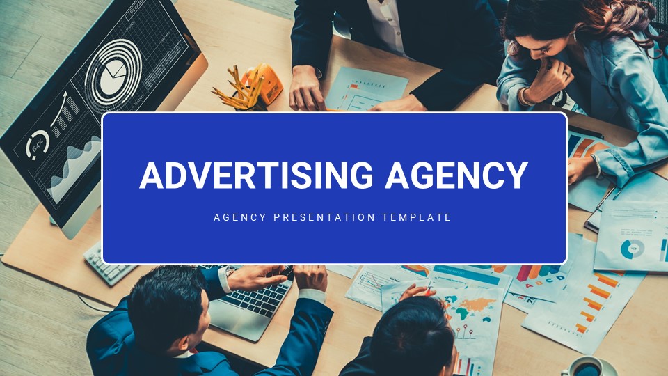 Advertising Agency Solutions PowerPoint Template, Presentation Templates