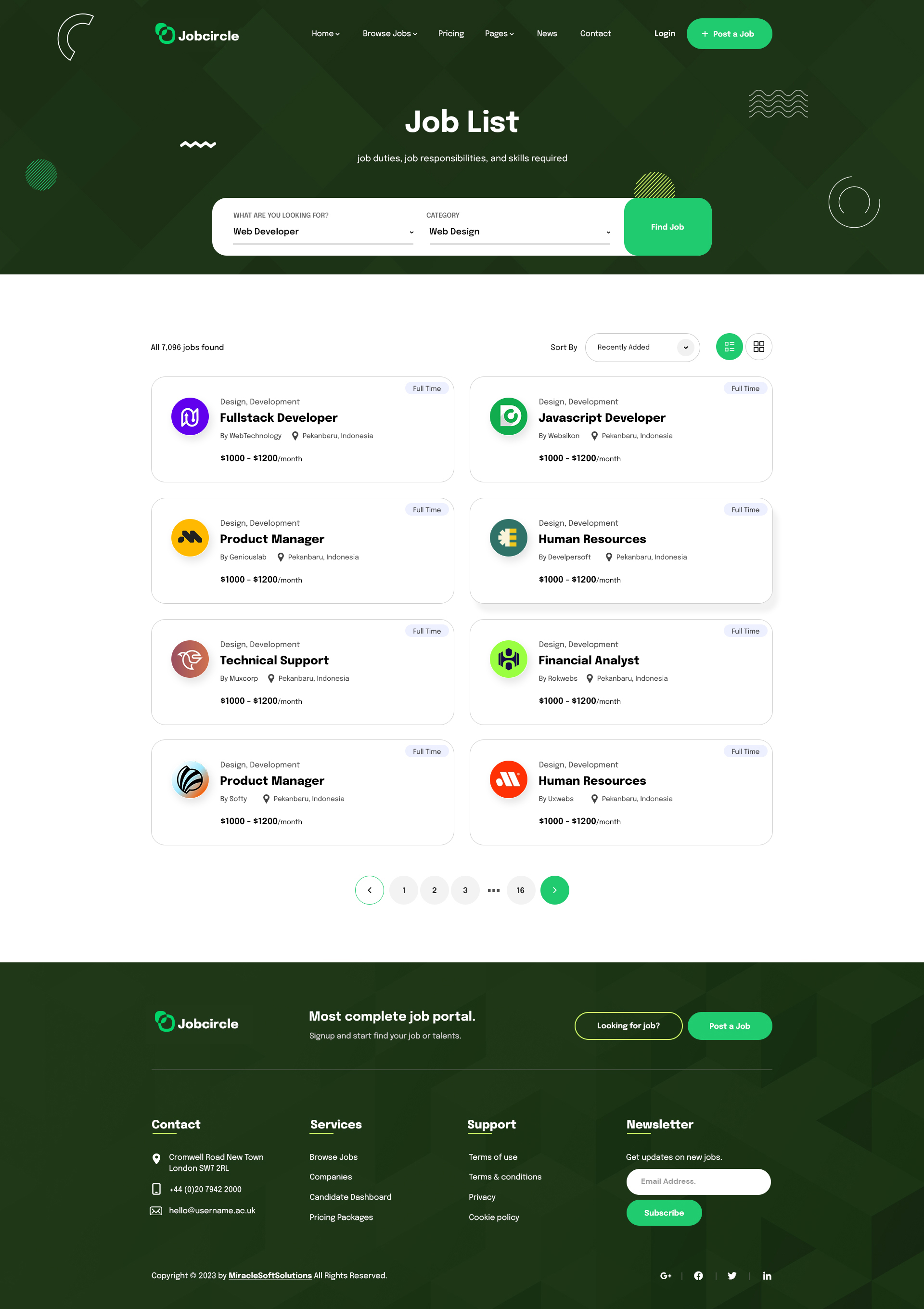 Job Circle - Job PSD Design by codestap | ThemeForest