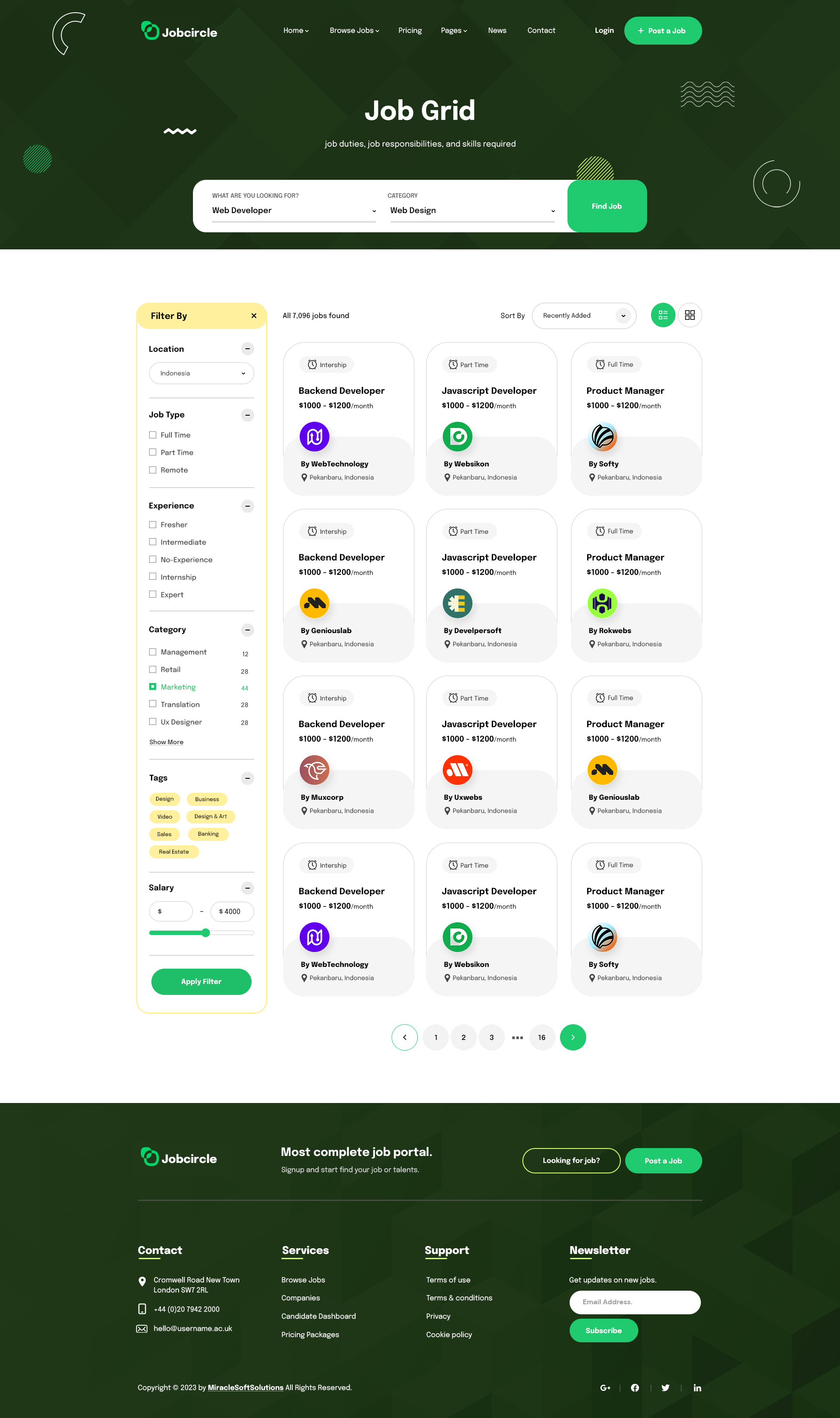 Job Circle - Job PSD Design by codestap | ThemeForest