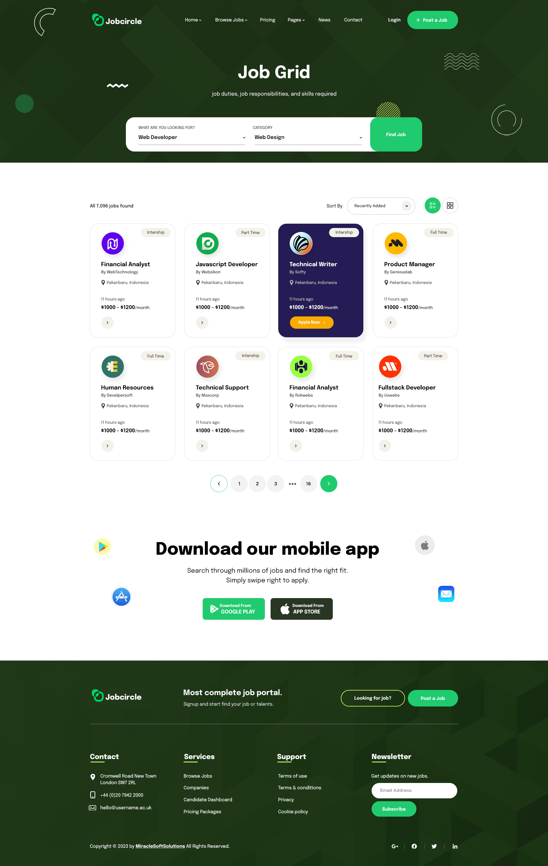 Job Circle - Job PSD Design by codestap | ThemeForest