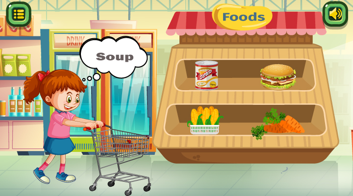 Baby Supermarket Game- Educational Game - HTML5, Construct 3 by ...