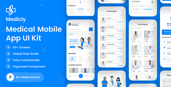 Medicly - Medical Mobile App UI Kit by pixleslab | ThemeForest