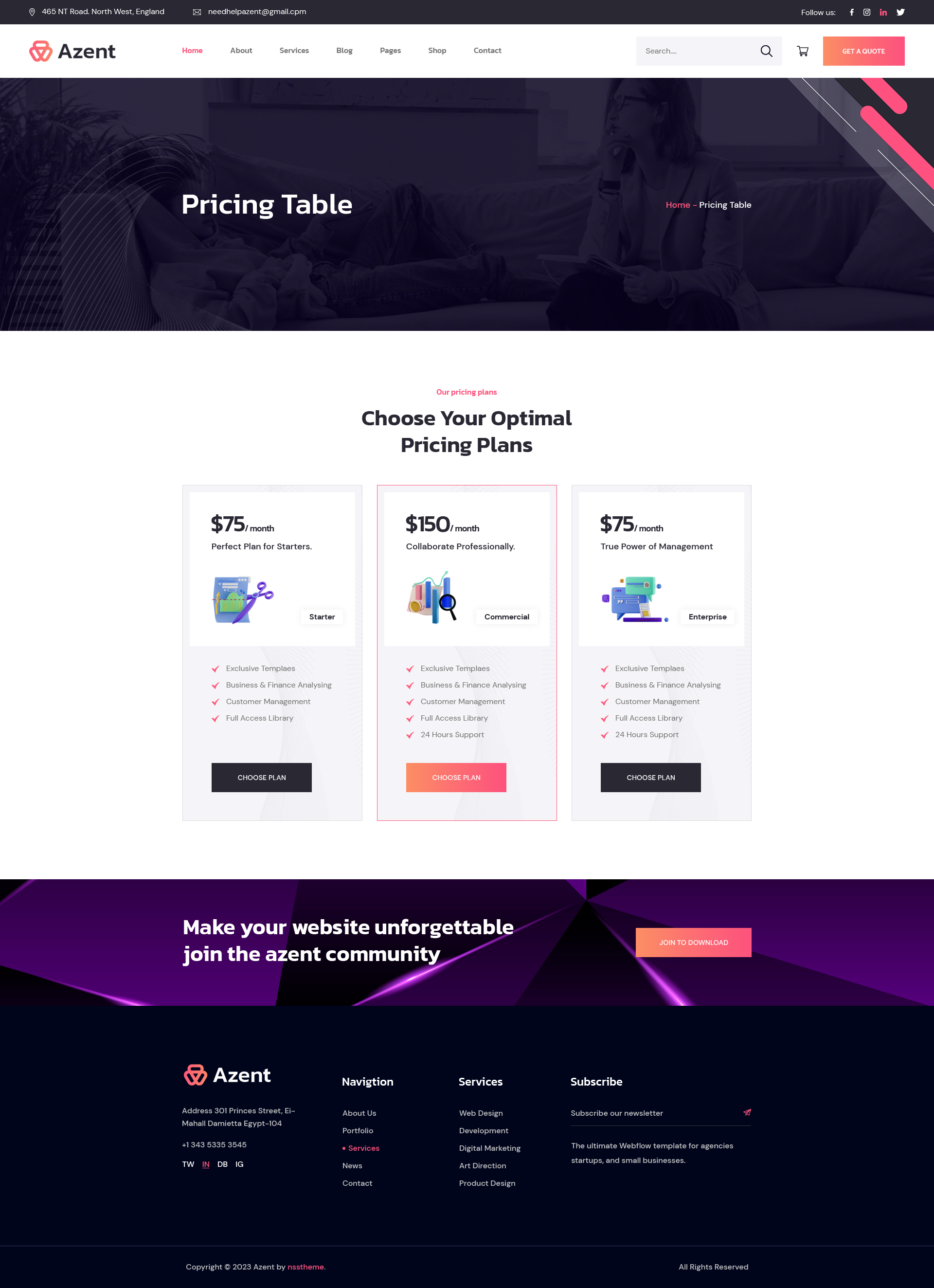 Azent - Creative Digital Agency PSD Template by nsstheme | ThemeForest