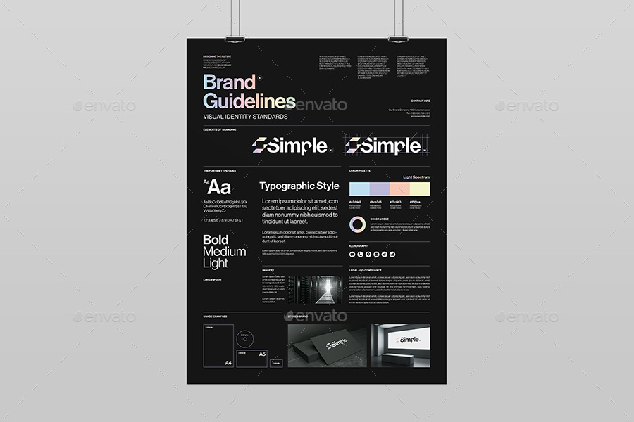 Brand Guidelines Poster Template, Print Templates | GraphicRiver
