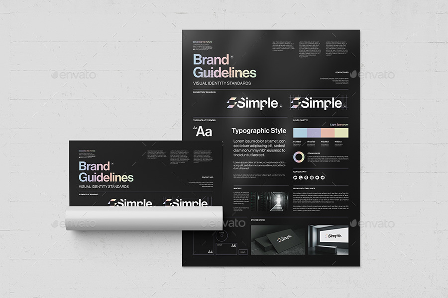 Brand Guidelines Poster Template, Print Templates | GraphicRiver