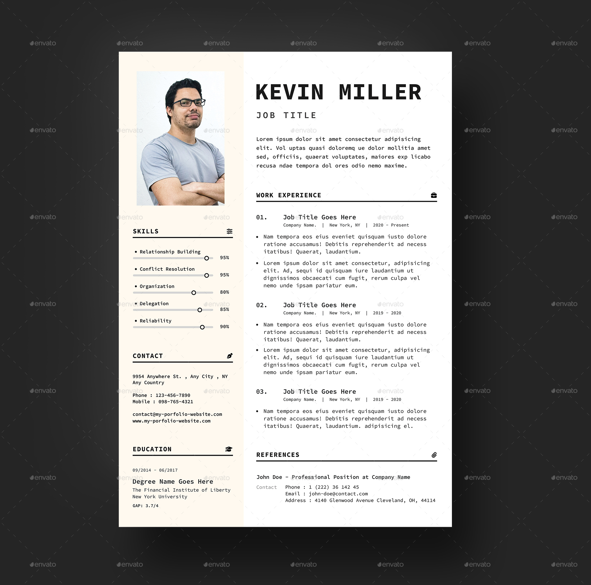 Resume Template, Print Templates | GraphicRiver