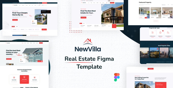 NewVilla-Real-Estate Figma Template by Website_Stock | ThemeForest