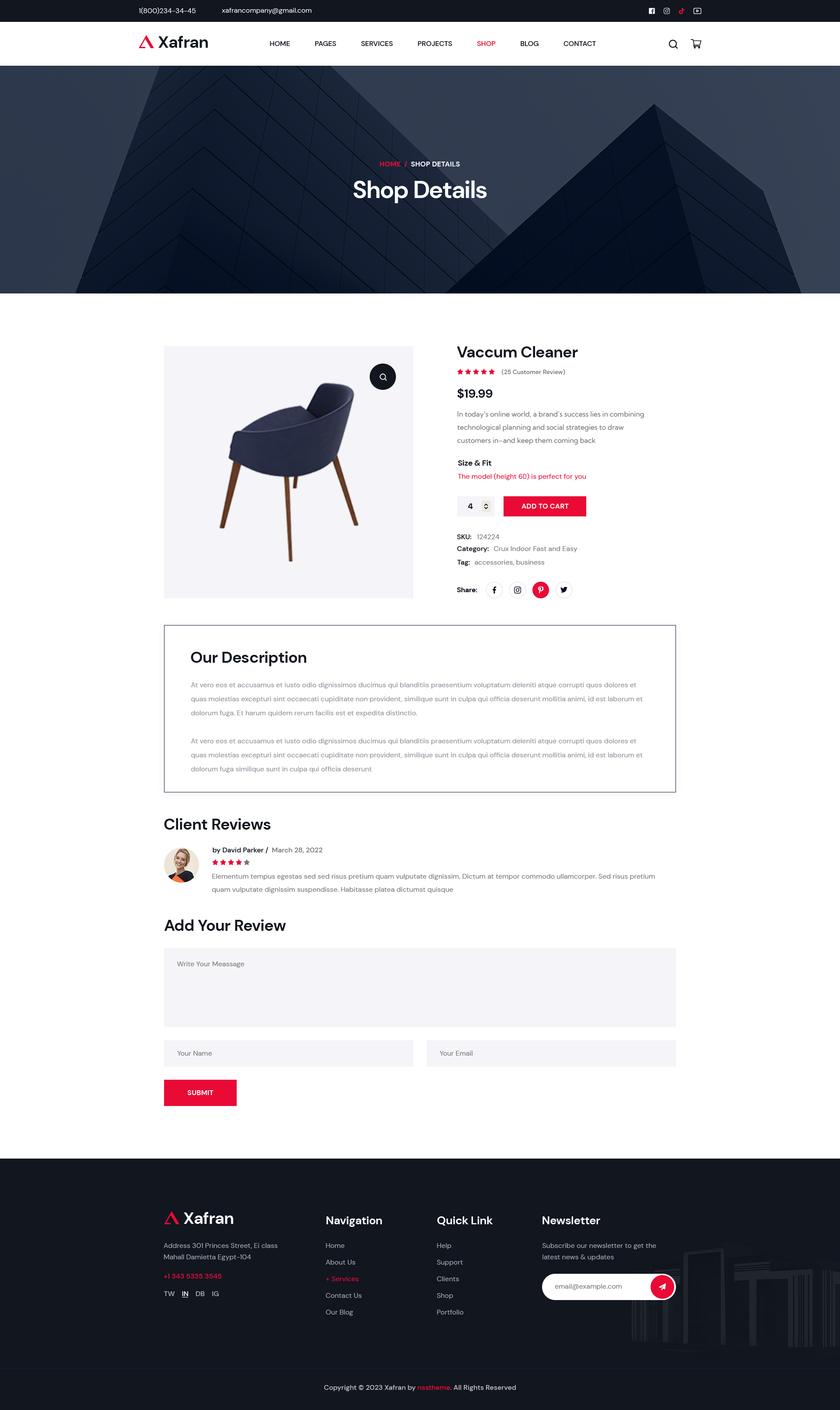Xafran - Architecture PSD Template by nsstheme | ThemeForest