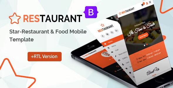 Star - Restaurant and Food Mobile Bootstrap Template by kiswa-solutions