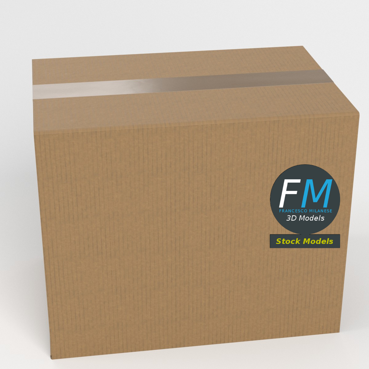Cardboard box closed by FrancescoMilanese85 | 3DOcean