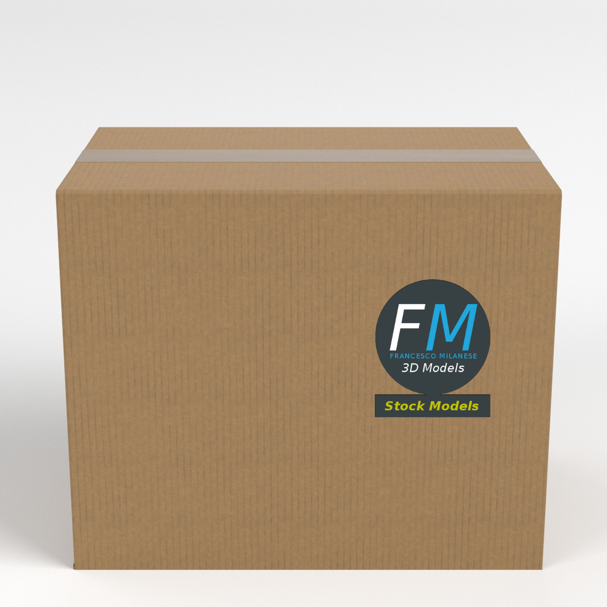Cardboard box closed by FrancescoMilanese85 | 3DOcean