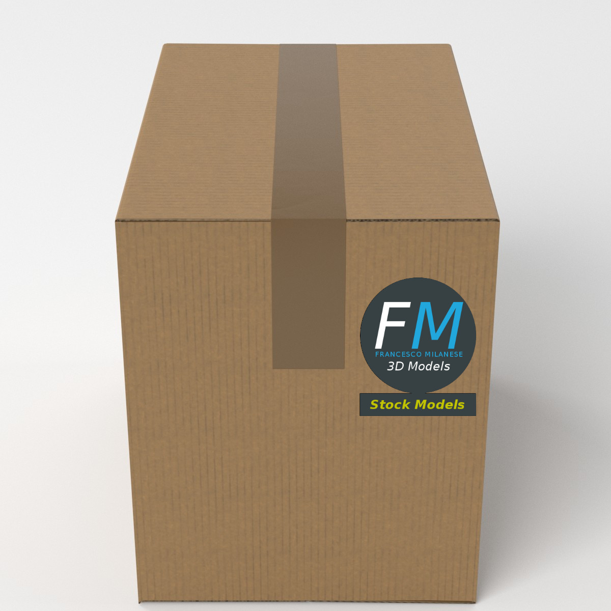 Cardboard box closed by FrancescoMilanese85 | 3DOcean
