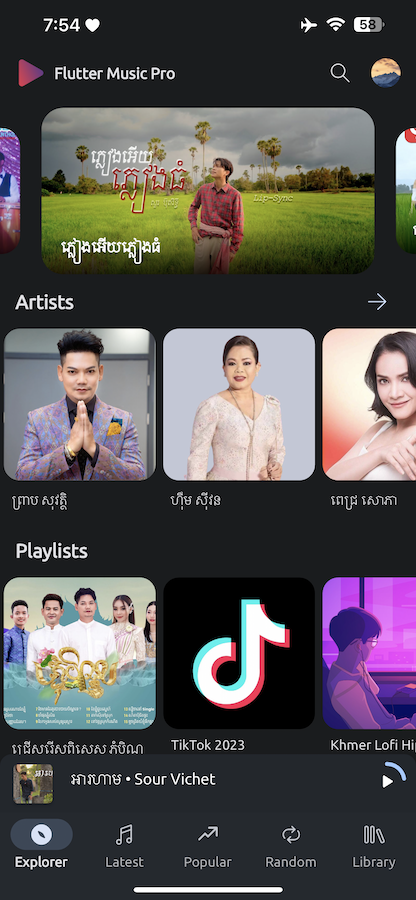Flutter Music Pro - Music Streaming Platform by nak9009 | CodeCanyon