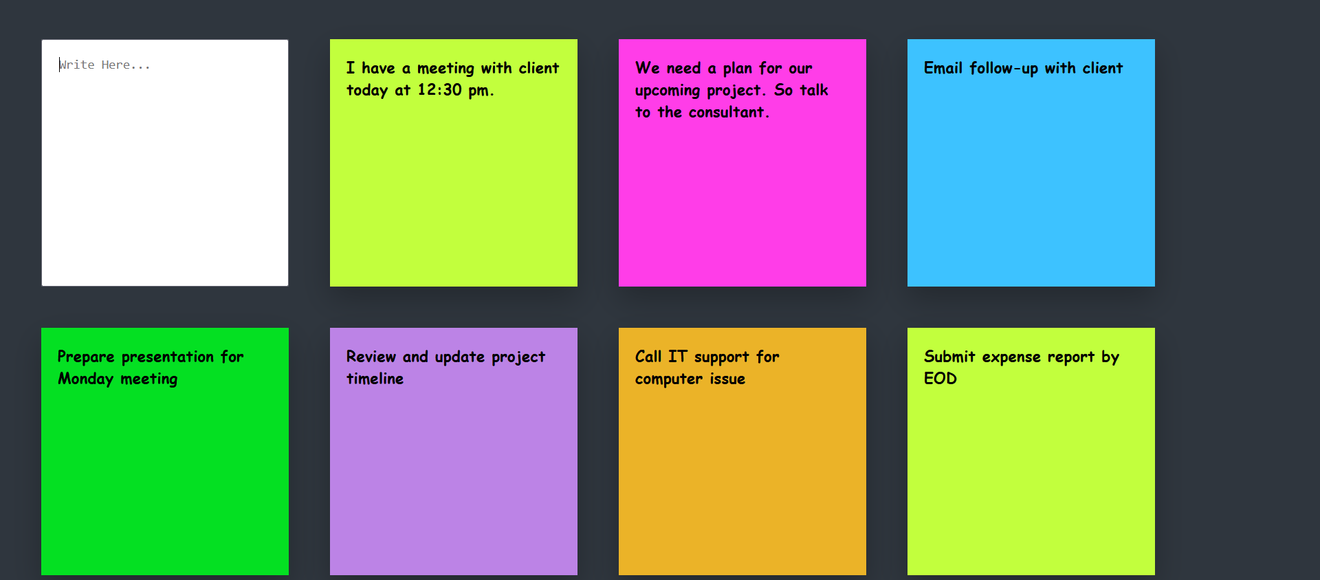 Sticky Notes Web Application by navnneetjakhar | CodeCanyon