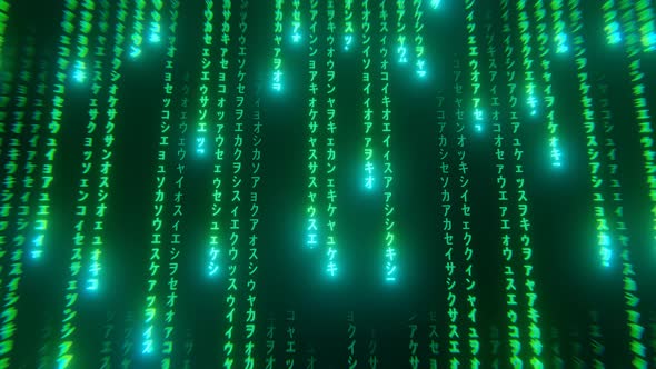 Falling green matrix code, Motion Graphics | VideoHive