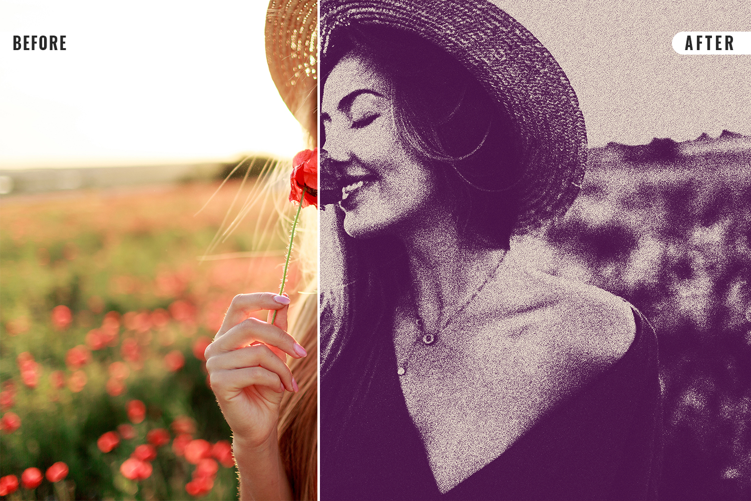 Grain Risograph Photo Effect, Add-ons | GraphicRiver