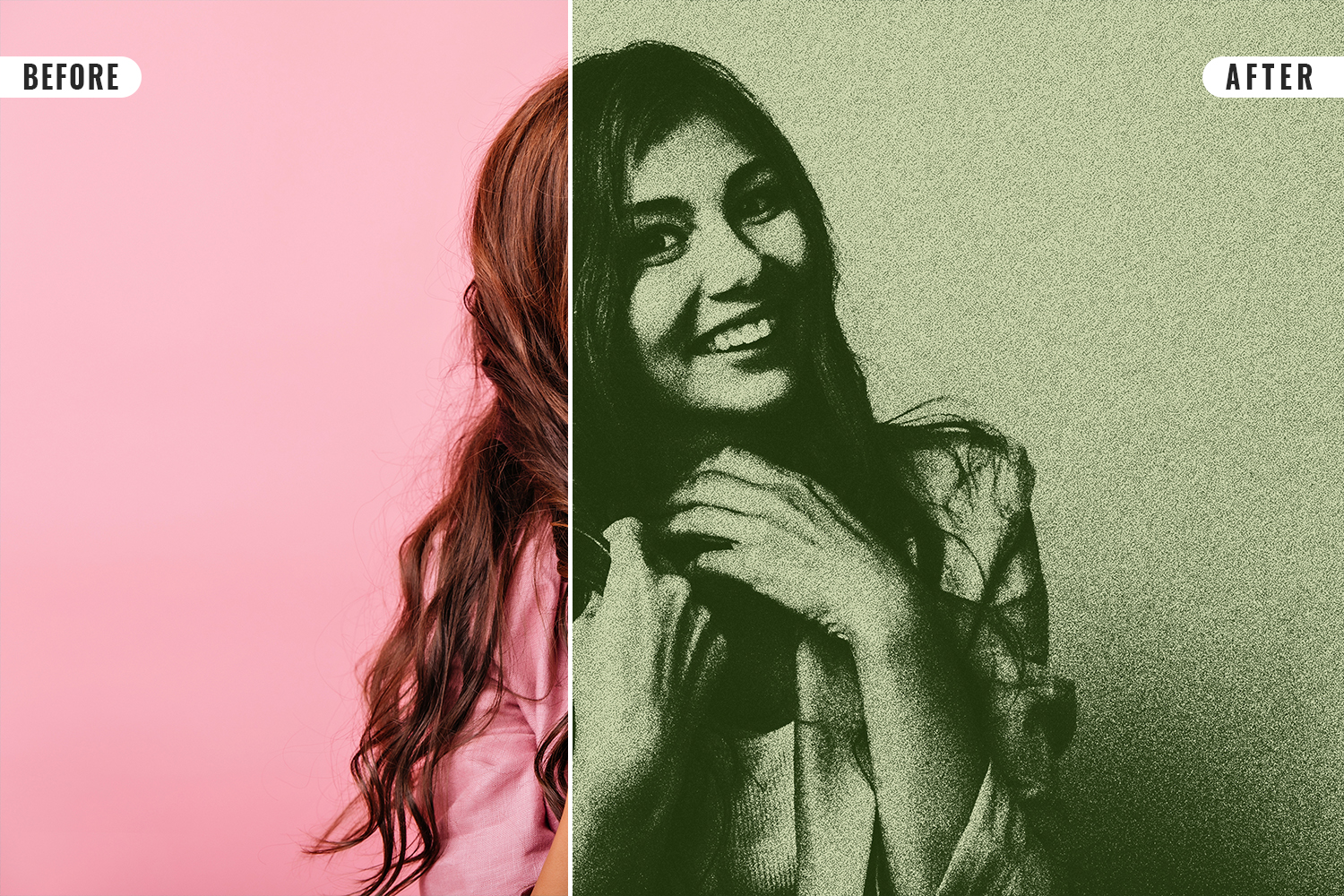 Grain Risograph Photo Effect, Add-ons | GraphicRiver