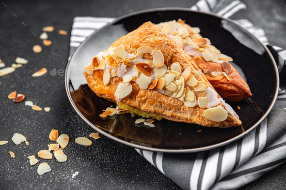 almond triangle cake cream puff pastry sweet dessert delicious healthy ...