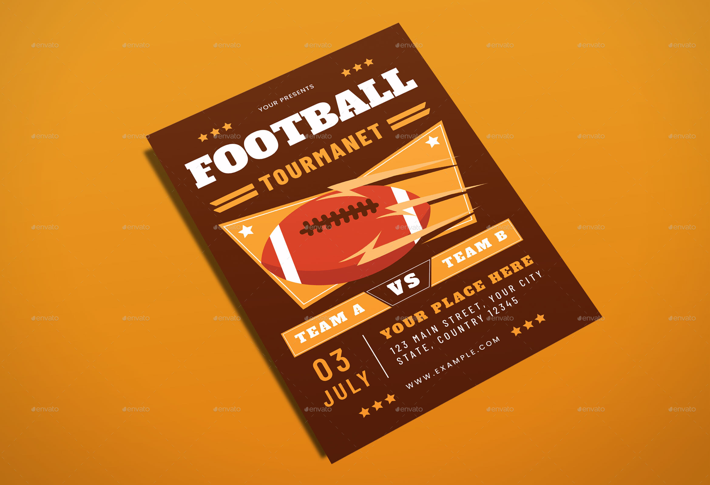 Football Flyer Set, Print Templates | GraphicRiver