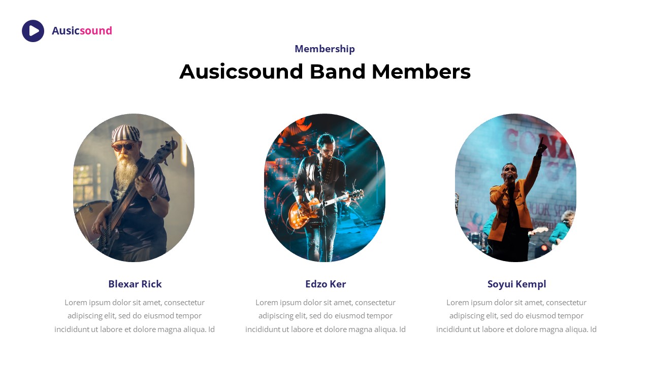 Ausicsound - Band PowerPoint Template, Presentation Templates ...
