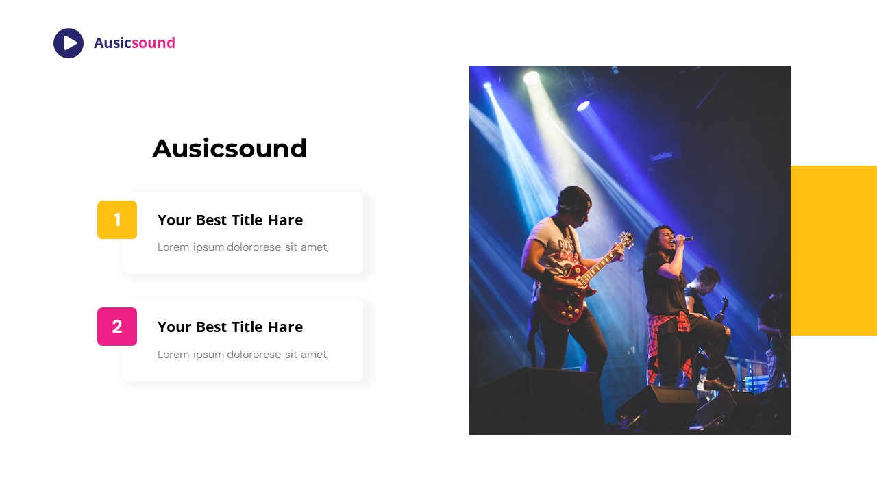 Ausicsound - Band PowerPoint Template, Presentation Templates ...
