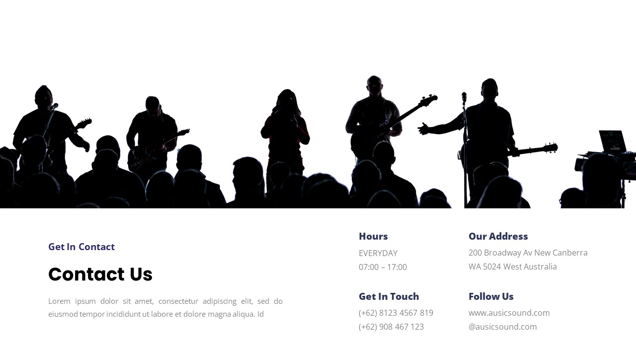 Ausicsound - Band PowerPoint Template, Presentation Templates ...