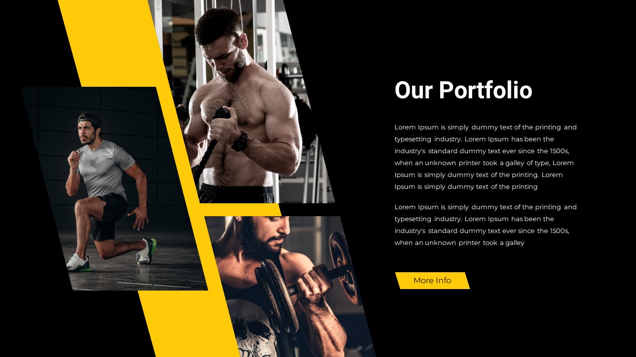 Workout - Gym & Fitness PowerPoint Template, Presentation Templates
