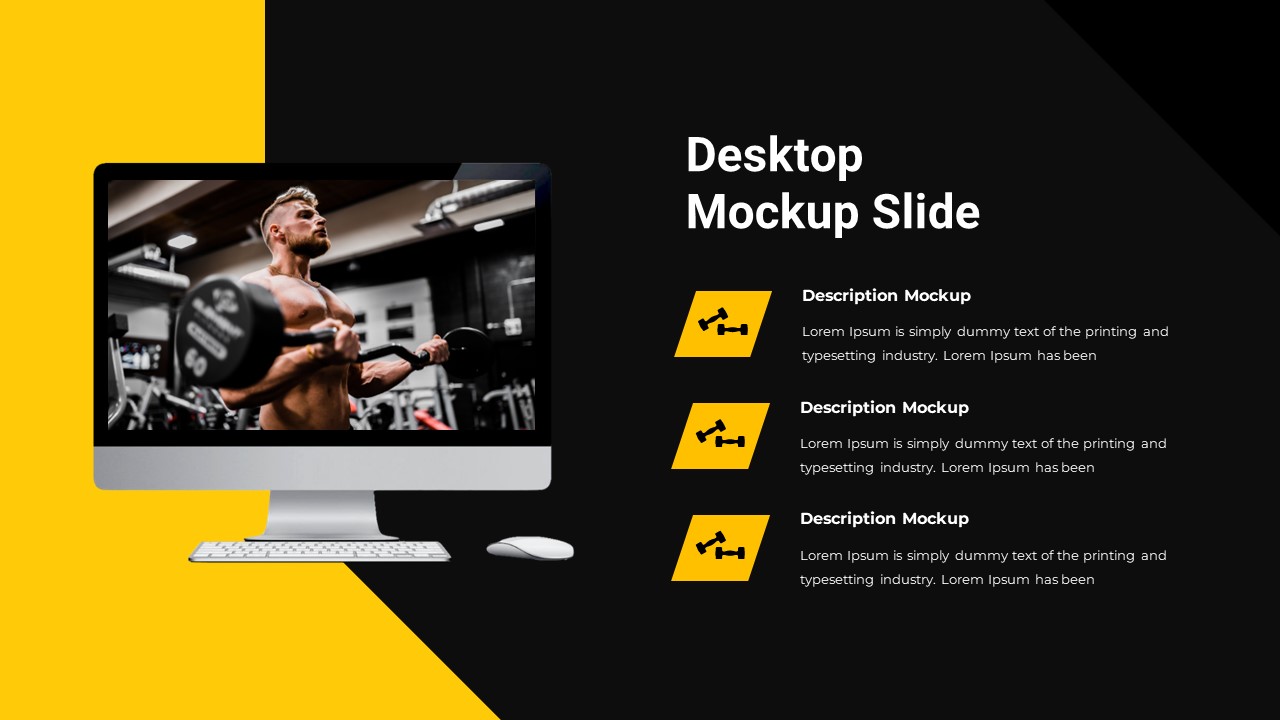 Workout - Gym & Fitness PowerPoint Template, Presentation Templates