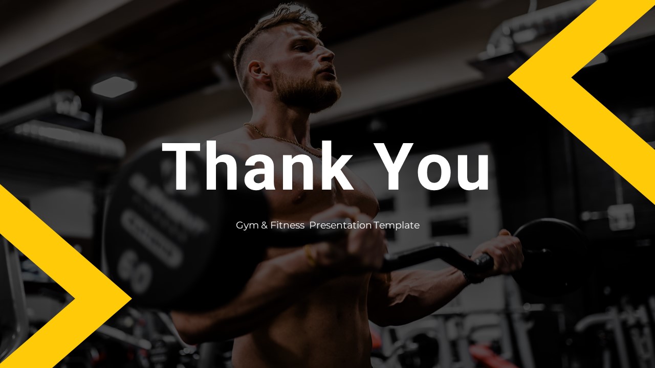 Workout - Gym & Fitness PowerPoint Template, Presentation Templates