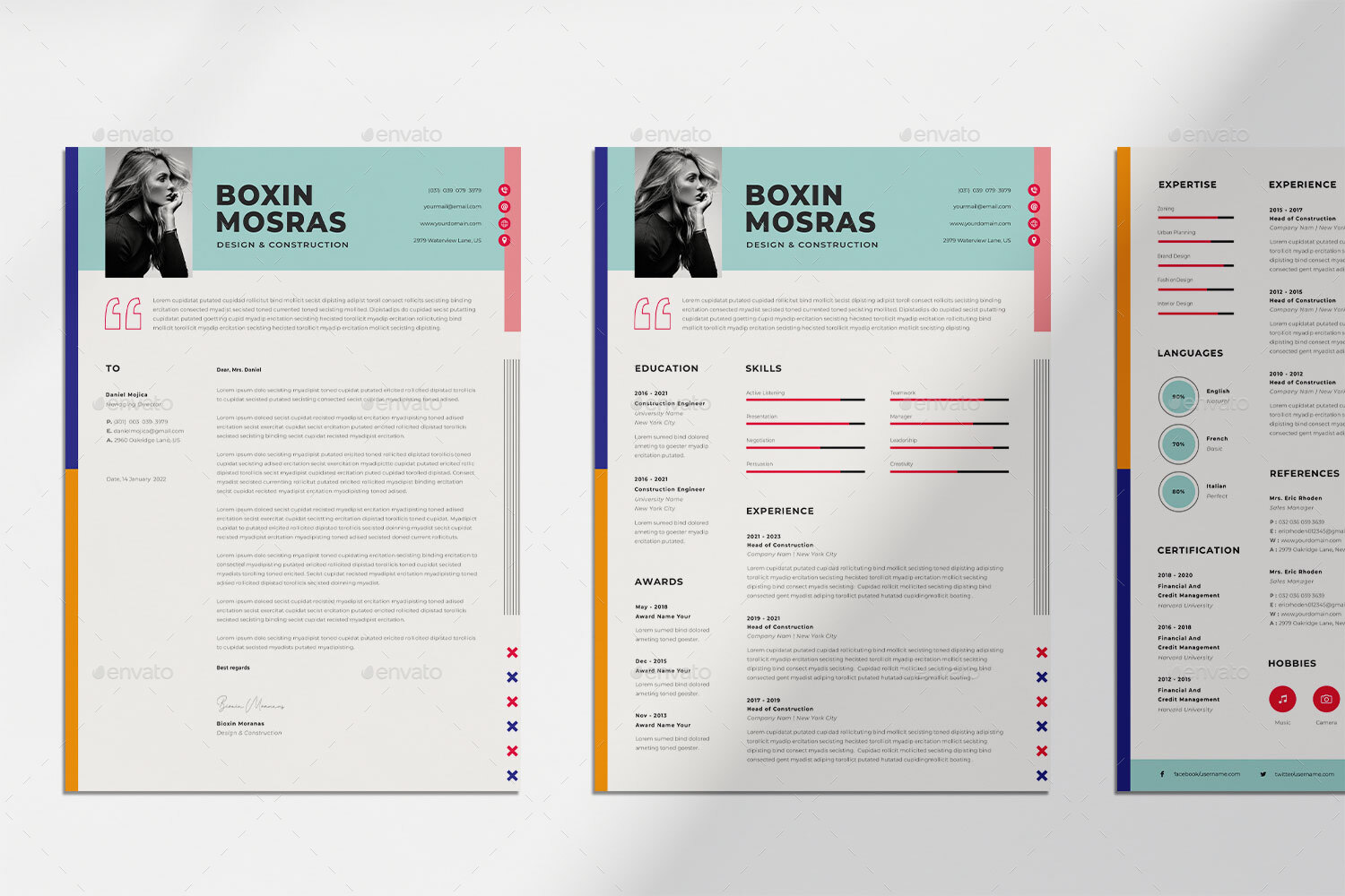 Resume Word Template by Akhstudio | GraphicRiver