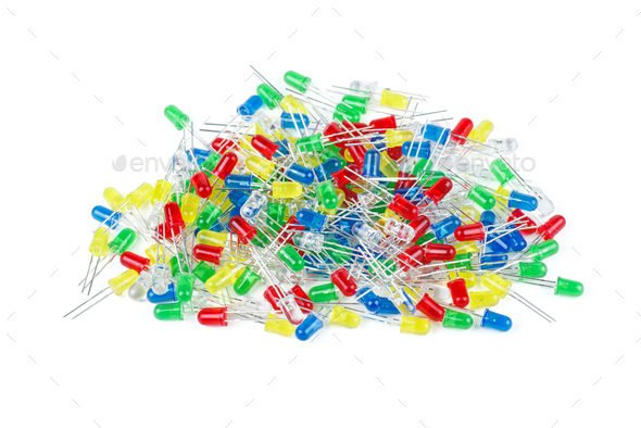 Pile of new 5mm LED's Stock Photo by digitalr | PhotoDune