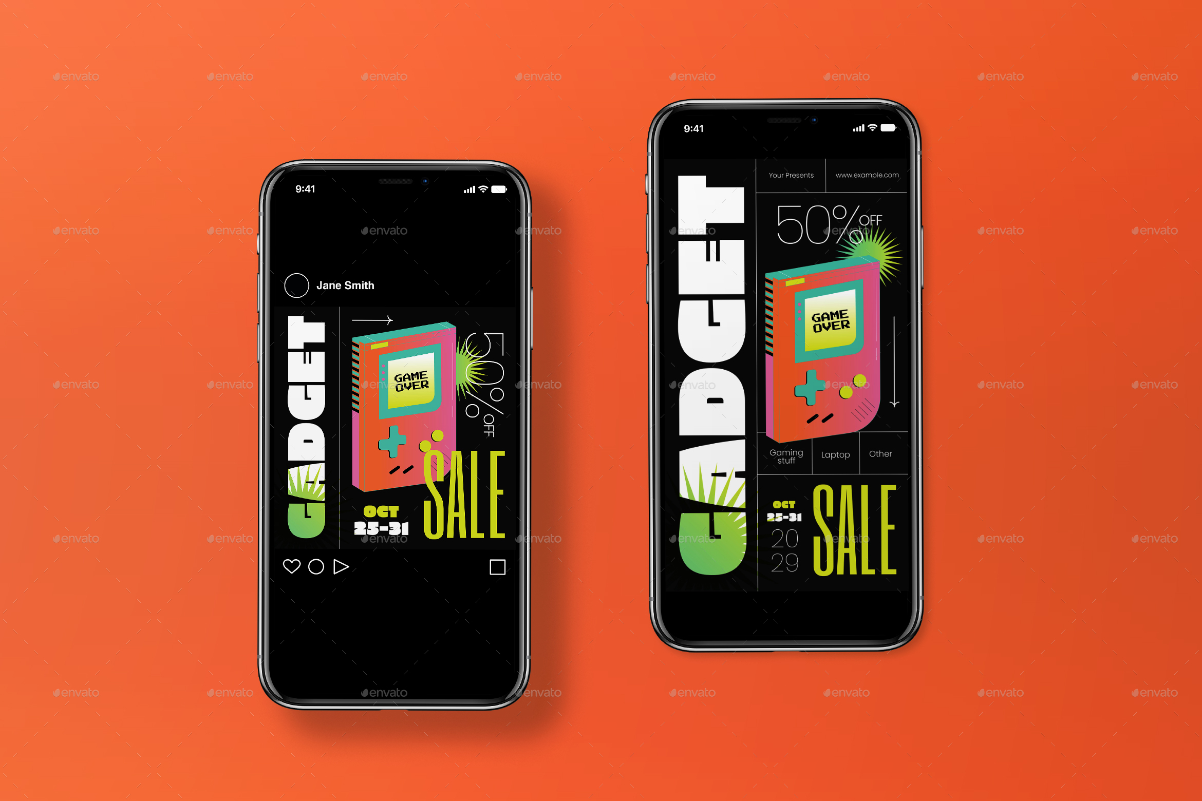 Black Gradient Gadget Sale Flyer Set, Print Templates | GraphicRiver