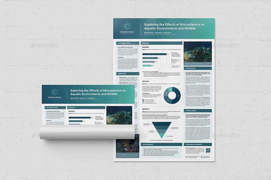 Scientific Case Study Poster Template, Print Templates | GraphicRiver