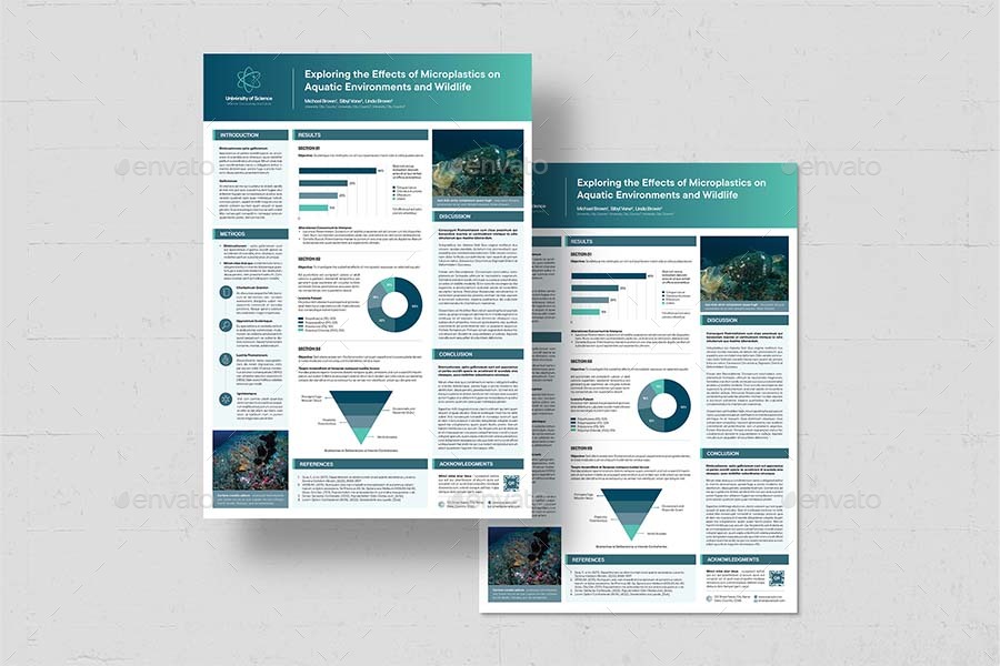 Scientific Case Study Poster Template, Print Templates | GraphicRiver