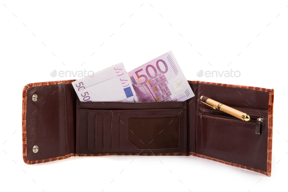 Wallet with euro banknotes. Stock Photo by indigolotos | PhotoDune