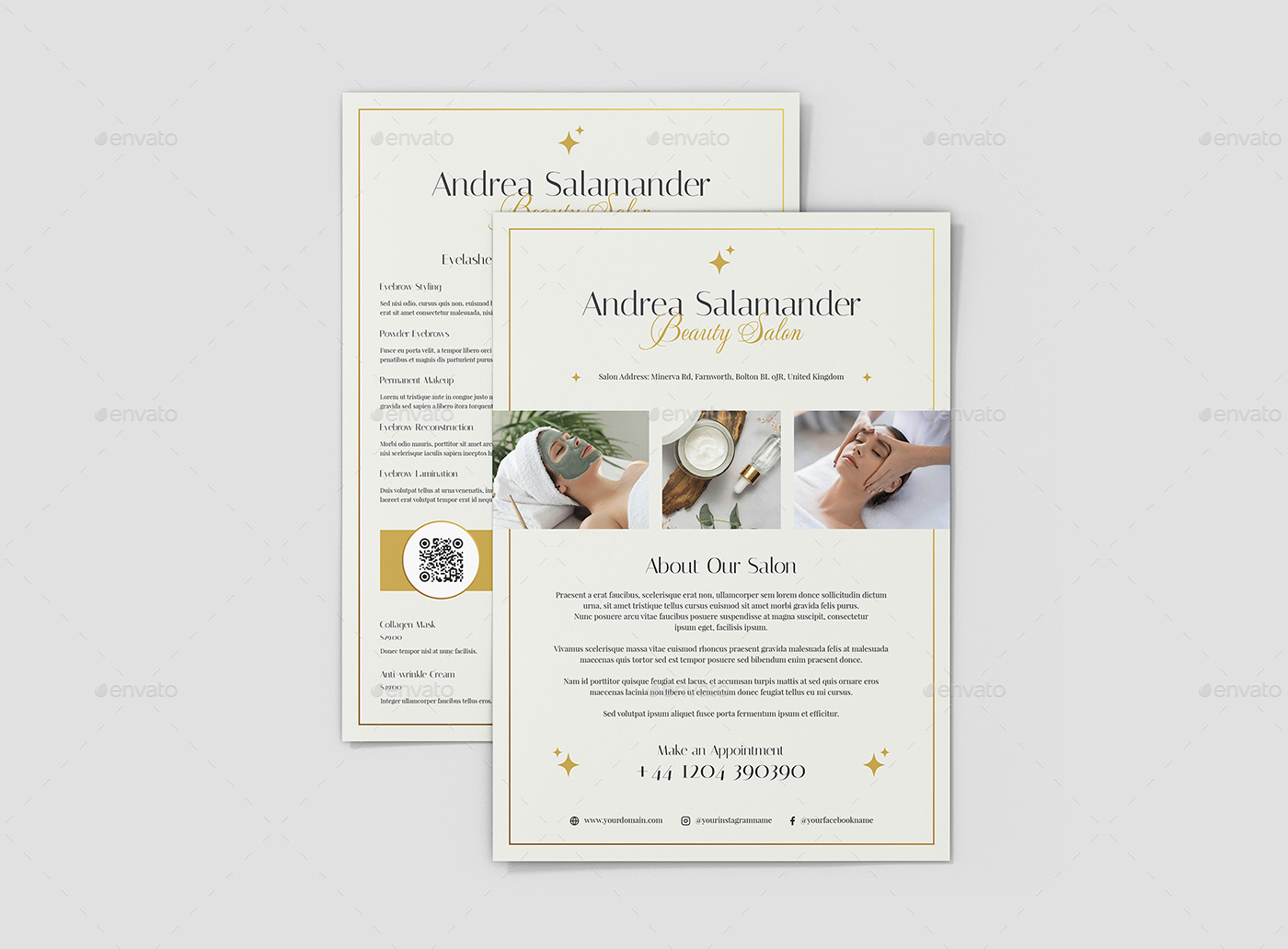 Esthetician Flyer Template, Print Templates | GraphicRiver