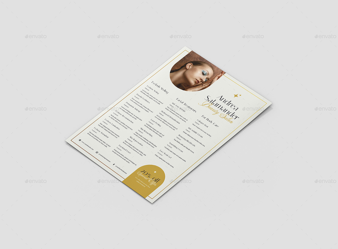 Esthetician Flyer Template, Print Templates | GraphicRiver