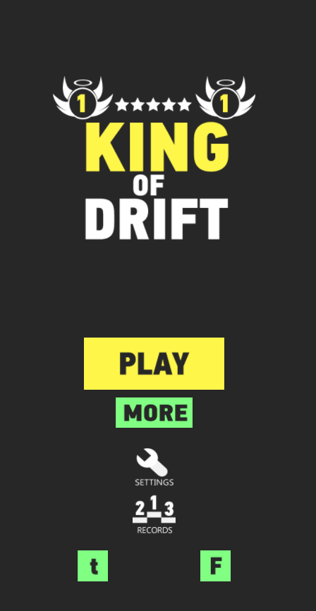 King Of Drift - HTML5 game, mobile, ADS possible, leaderboard ...