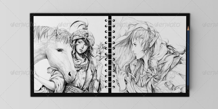 Sketch / Album Mockups, Graphics | GraphicRiver