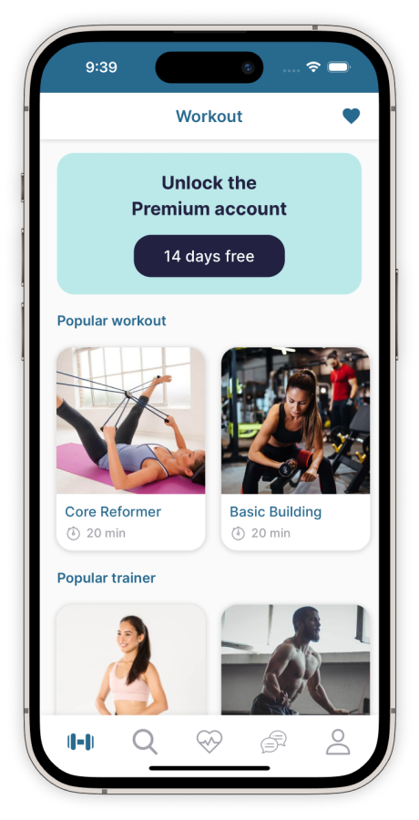 Ionic Fitness Workout App Template in Ionic | FitWithMe by RenderCodeTechnology