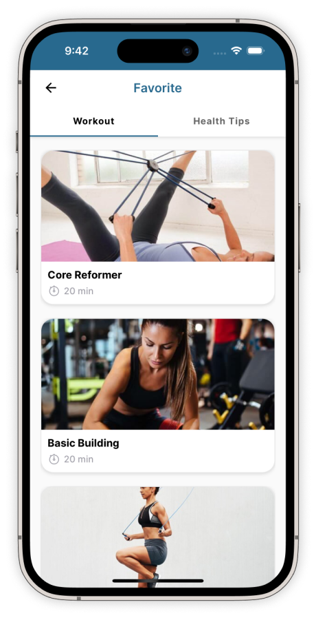 Ionic Fitness Workout App Template in Ionic | FitWithMe by ...