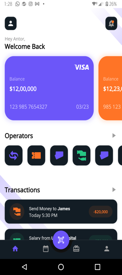 Flutter MyWallet Ui AppKit by awaisdev5765 | CodeCanyon