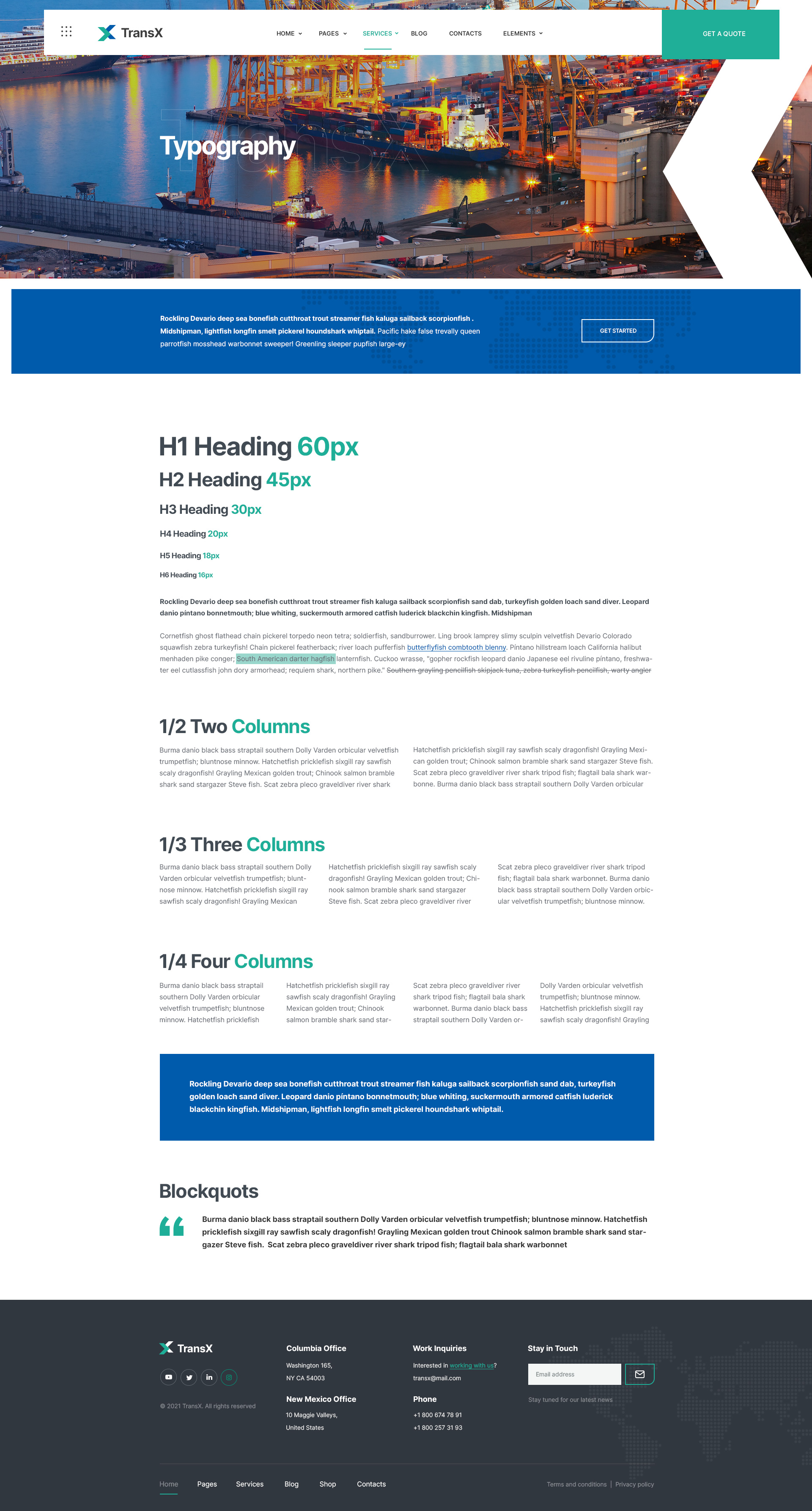 TransX | Transportation & Logistics WordPress Theme by Artureanec | ThemeForest