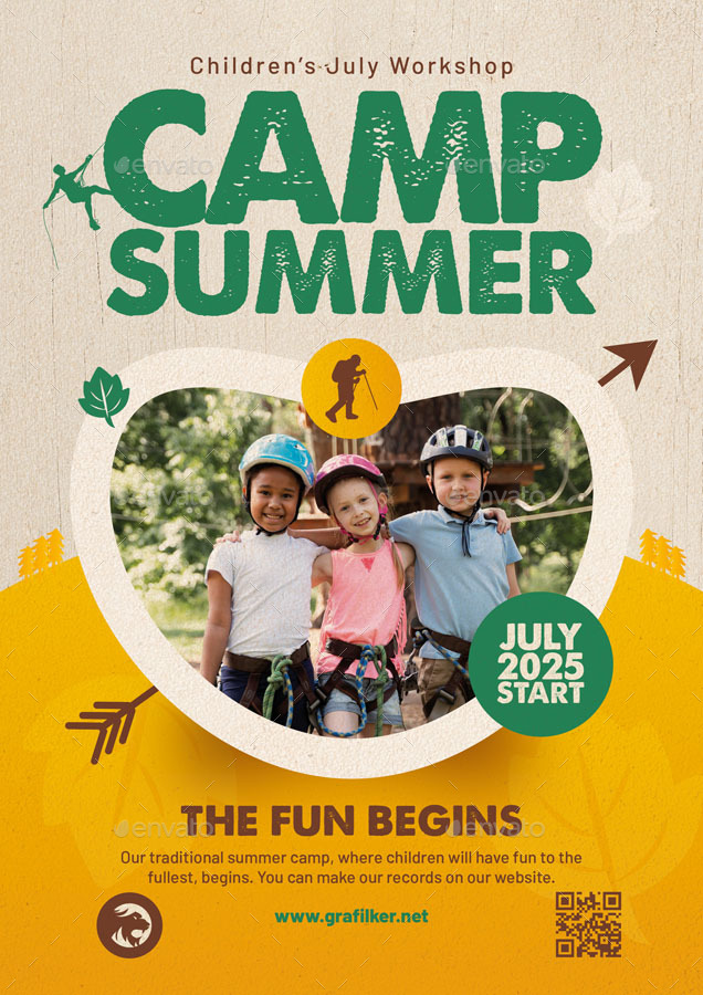 Kids Camp Flyer Bundle Templates, Print Templates | GraphicRiver