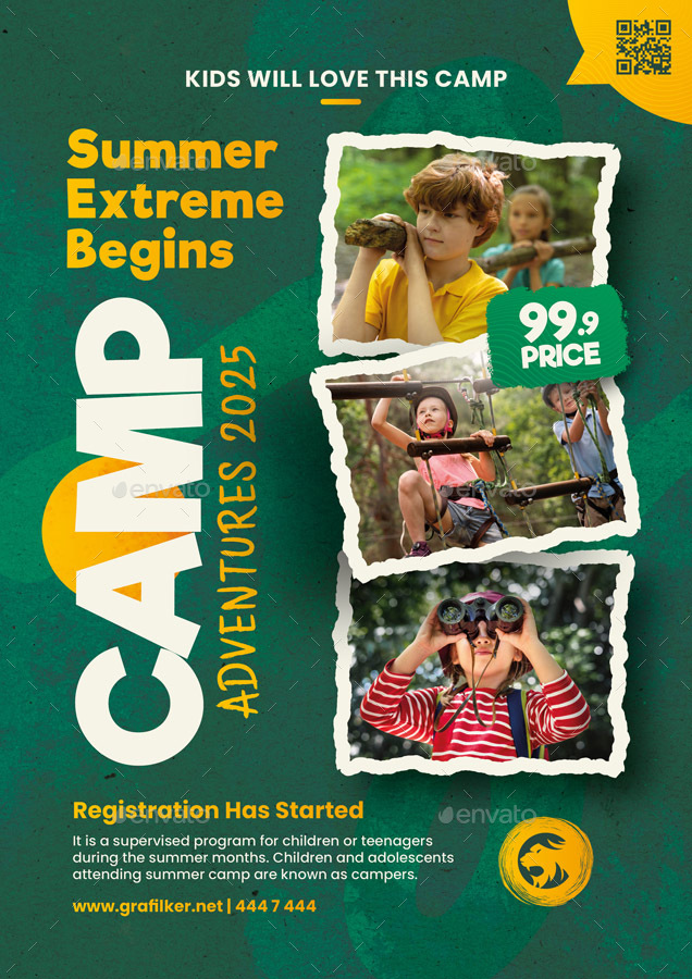 Kids Camp Flyer Bundle Templates, Print Templates | GraphicRiver