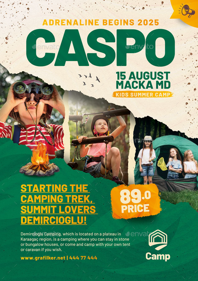 Kids Camp Flyer Bundle Templates, Print Templates | GraphicRiver
